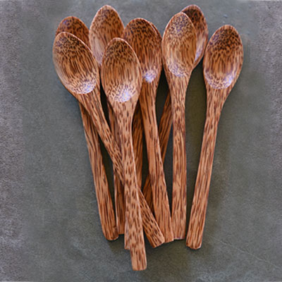 Coconut Cutlery – green elephant
